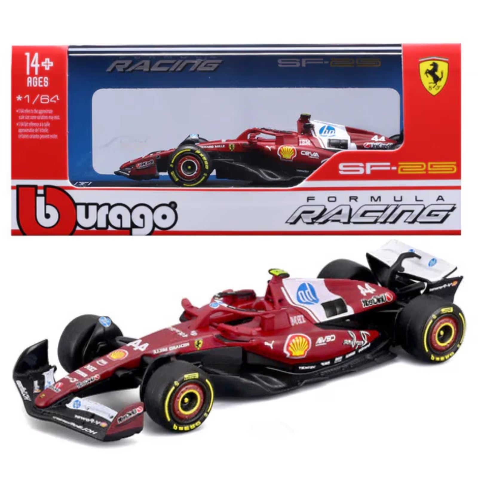 Bburago F1 Ferrari SF25 2025 Lewis Hamilton 1/64 Scale Model car ...